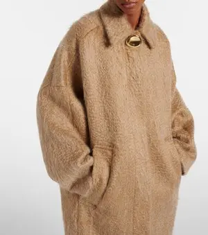 JOSEPH Alger Wool And Mohair-blend Coat - Beige