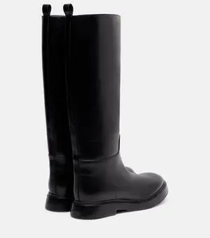 Proenza Schouler Bank Leather Knee-high Boots - Black