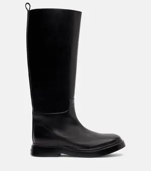 Proenza Schouler Bank Leather Knee-high Boots - Black
