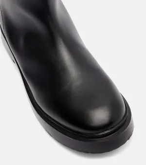 Proenza Schouler Bank Leather Knee-high Boots - Black