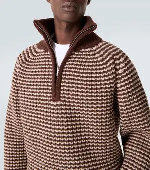 Studio Nicholson Virgin Wool Quarter Zip Sweater