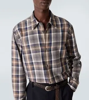 Studio Nicholson X Aaron Levine View Checked Cotton Shirt