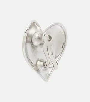 Oscar De La Renta Heart Clip-on Earrings