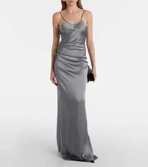 Victoria Beckham Cami Satin Gown