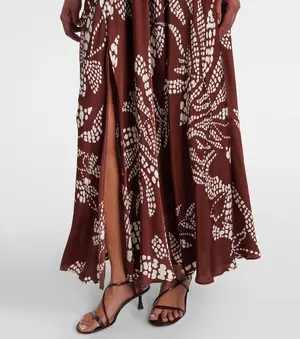 Poupette St Barth Carla Printed Maxi Dress - Brown