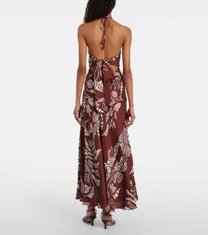 Poupette St Barth Carla Printed Maxi Dress - Brown