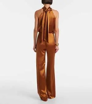 Galvan Sister Moon Wide-leg Pants - Brown