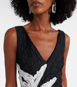 Erdem Floral Jacquard Midi Dress