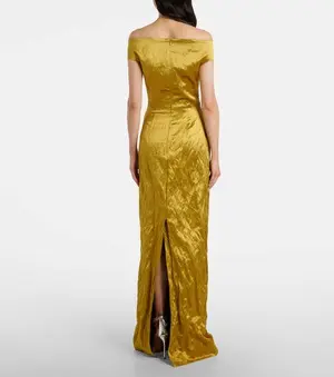 Erdem Embellished Off-shoulder Gown