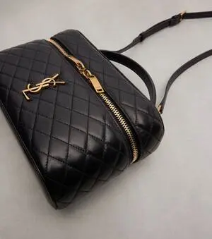 Saint Laurent Gaby Large Leather Vanity Bag