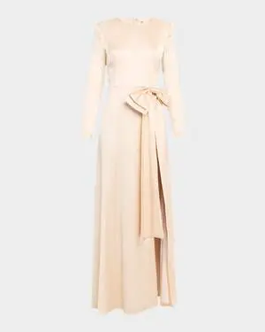 Champagne Long Sleeve Dresses