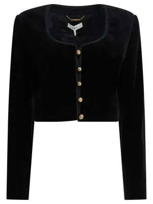 Chloé Cropped Jacket With Buttons - Black