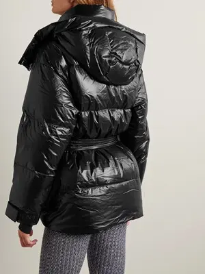 Perfect Moment Cortina Hooded Belted Quilted Down Ski Jacket