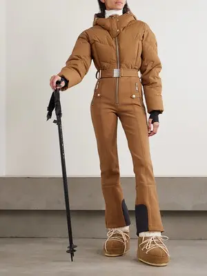 Cordova Ajax Hooded Belted Quilted Ski Suit
