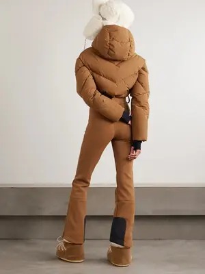 Cordova Ajax Hooded Belted Quilted Ski Suit