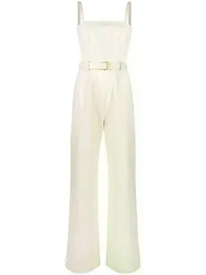 Prada Belted-waist Sleeveless Jumpsuit