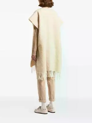 Peserico Sequin-embellished Fringed Cape