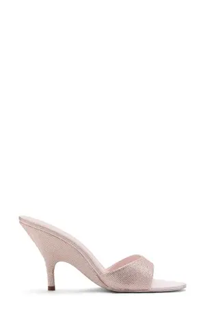 Mango Rhinestone High Heel Sandal - Pink