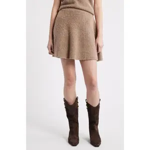 Treasure & Bond Bouclé Miniskirt
