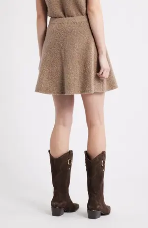 Treasure & Bond Bouclé Miniskirt