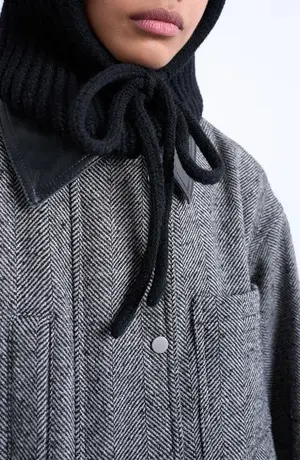 Topshop Ribbed Balaclava