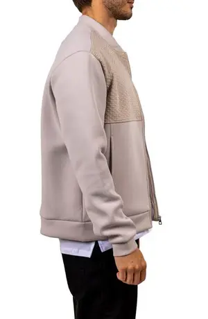 MACEOO Ascension 047 Mixed Media Bomber Jacket