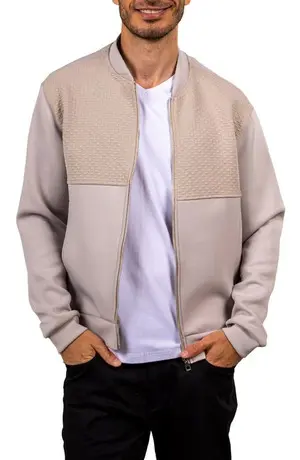 MACEOO Ascension 047 Mixed Media Bomber Jacket