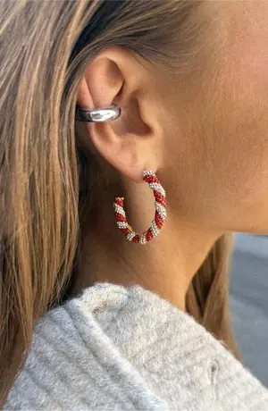 Baublebar Crystal Hoop Earrings