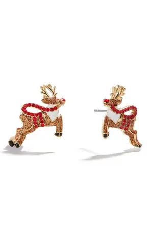 Baublebar Skybound Reindeer Crystal Stud Earrings - Brown