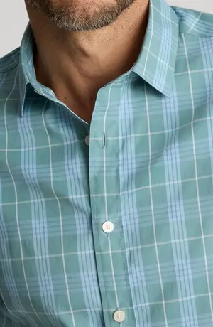 UNTUCKIT Lancaster Plaid Performance Button-up Shirt