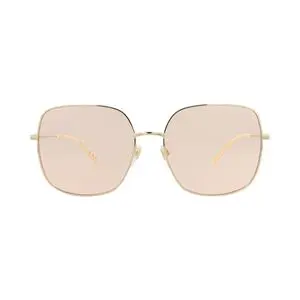 Gucci Square Frame Metal Sunglasses - Gold