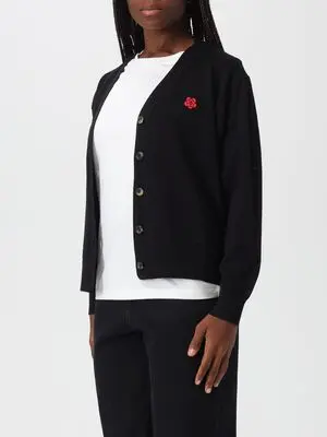 Kenzo Embroidered Cardigan - Black