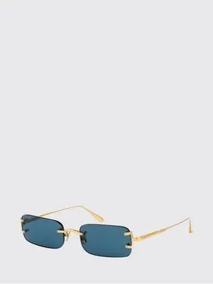 Linda Farrow Rectangle Sunglasses - Gold