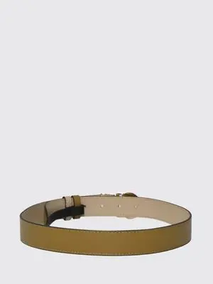 COCCINELLE C-me Reversible Hammered Leather Belt - Green