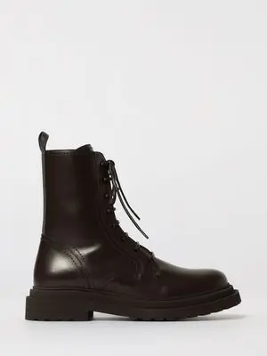 Brunello Cucinelli Brunello Cucinelli Lace-Up Combat Boots Dark