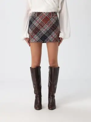 Missoni Plaid A-line Mini Skirt - Blue
