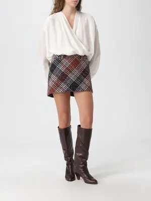Missoni Plaid A-line Mini Skirt - Blue