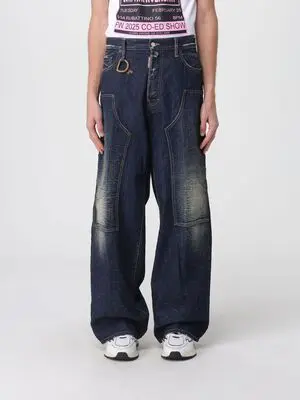 Dsquared2 Distressed Wide-leg Jeans - Blue