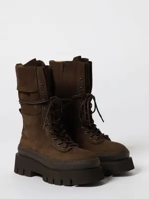 SUMMERY COPENHAGEN Lace Up Boots - Brown