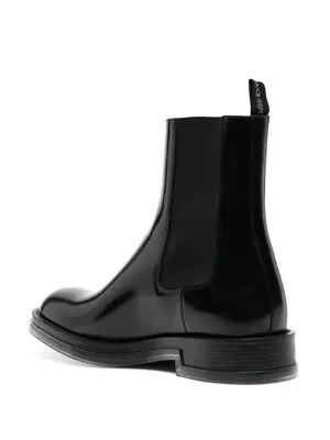 Alexander McQueen Logo Chelsea Boots - Black