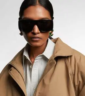 Saint Laurent Sl 832 Flat-top Sunglasses - Black