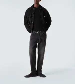 Studio Nicholson Wool-cashmere Blend Crewneck Sweater - Black