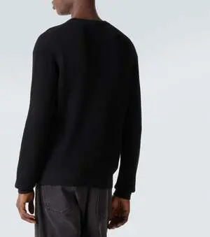 Studio Nicholson Wool-cashmere Blend Crewneck Sweater - Black