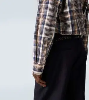Studio Nicholson X Aaron Levine View Checked Cotton Shirt