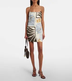 SIR. Lola Floral Linen Mini Dress - Multicoloured