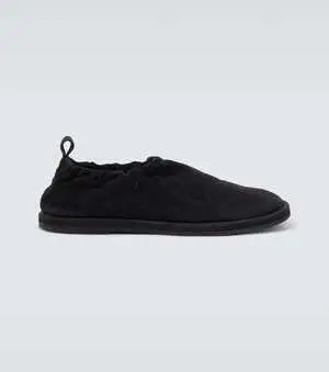 Studio Nicholson Korine Suede Slip-on Shoes - Black