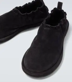Studio Nicholson Korine Suede Slip-on Shoes - Black