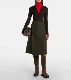 Proenza Schouler Bank Suede Knee-high Boots