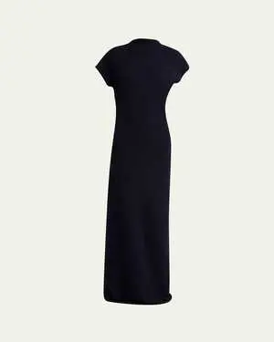 Proenza Schouler Abie" Wool Maxi Dress - Navy