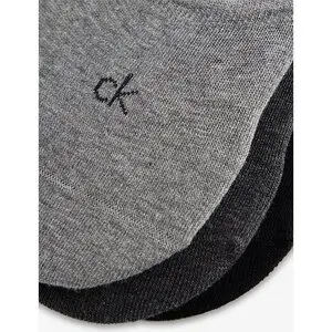 Calvin Klein No-show Socks Pack Of 3 - Grey Melange